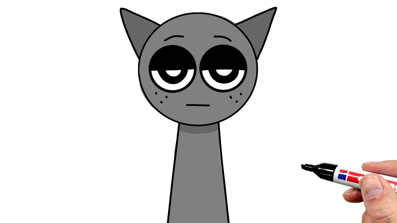 How to Draw Gray From Incredibox Sprunki - YouTube