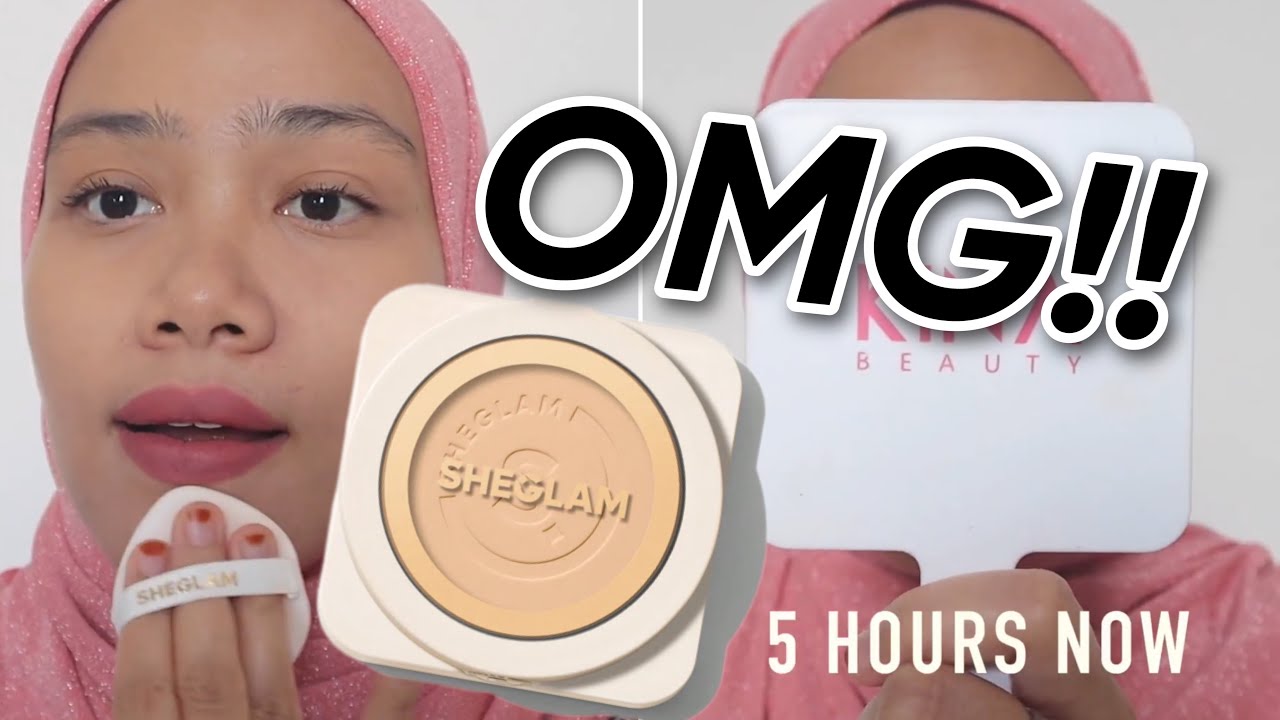 5 HOURS WEAR TEST!! SHEGLAM SKIN FOCUS POWDER FOUNDATION - YouTube