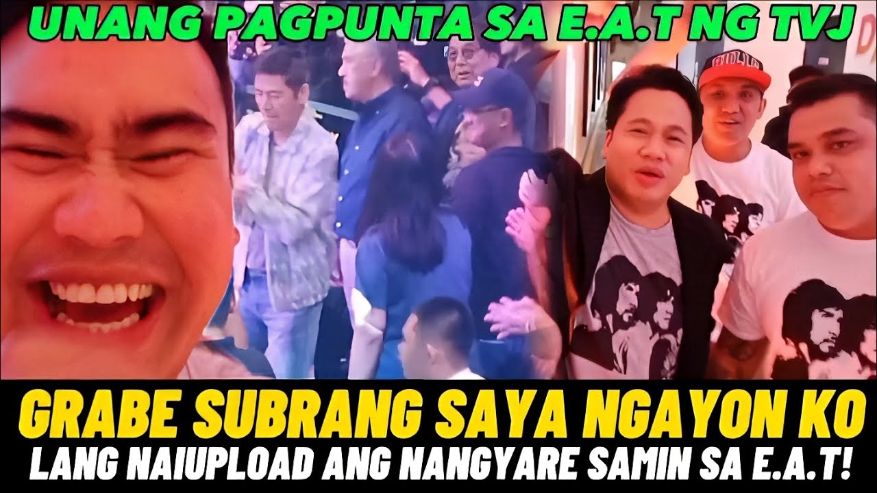 UNANG PAGPUNTA SA EAT NG TVJ|GRABE SUBRANG SAYA NGAYON KO LANG ...