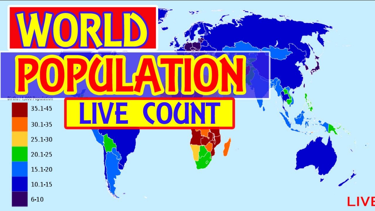 World Population Growth 2020 Live Count - YouTube