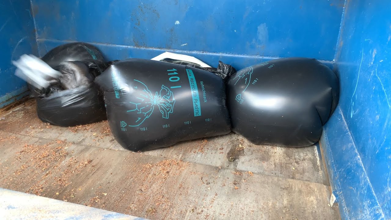 Compactor with loud popping bags (Full HD) - YouTube