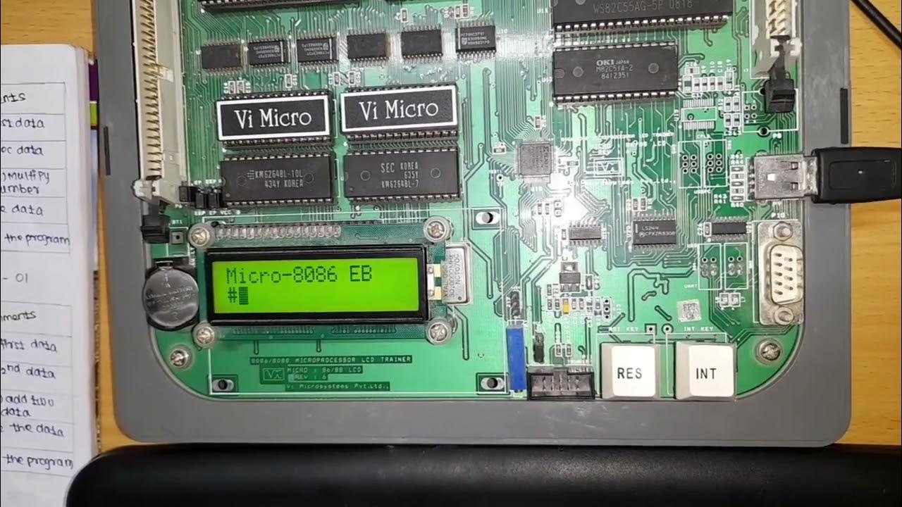 16 bit Logical AND Program using 8086 Microprocessor Trainer Kit | Laboratory Experiment|EE TECQ ...