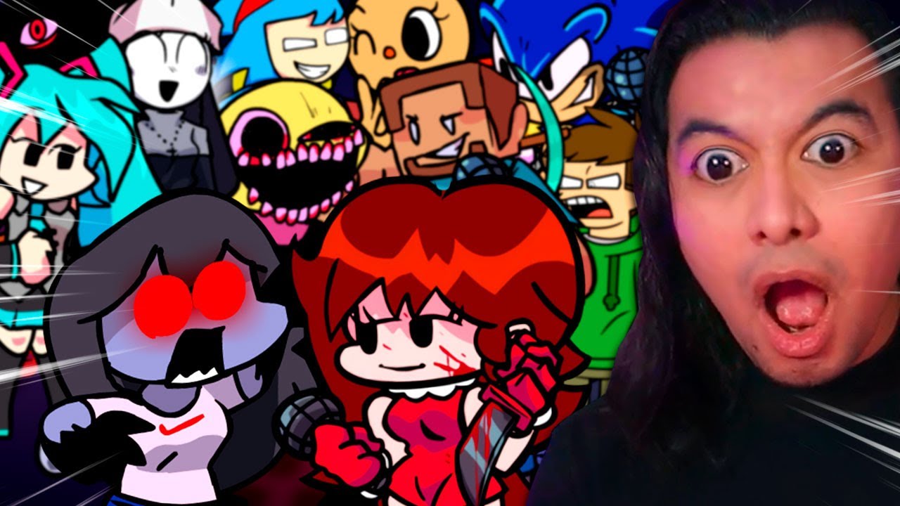 SKY ENFRENTA A GIRLFRIEND Y TODOS CANTAN DE NUEVO FNF MOD BLANTADOS ...