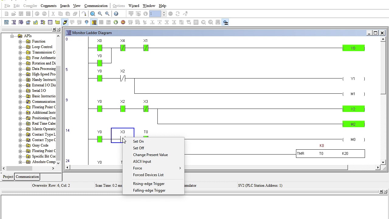 simulation of PLC program for level sensor -mixer-reservoir system ...