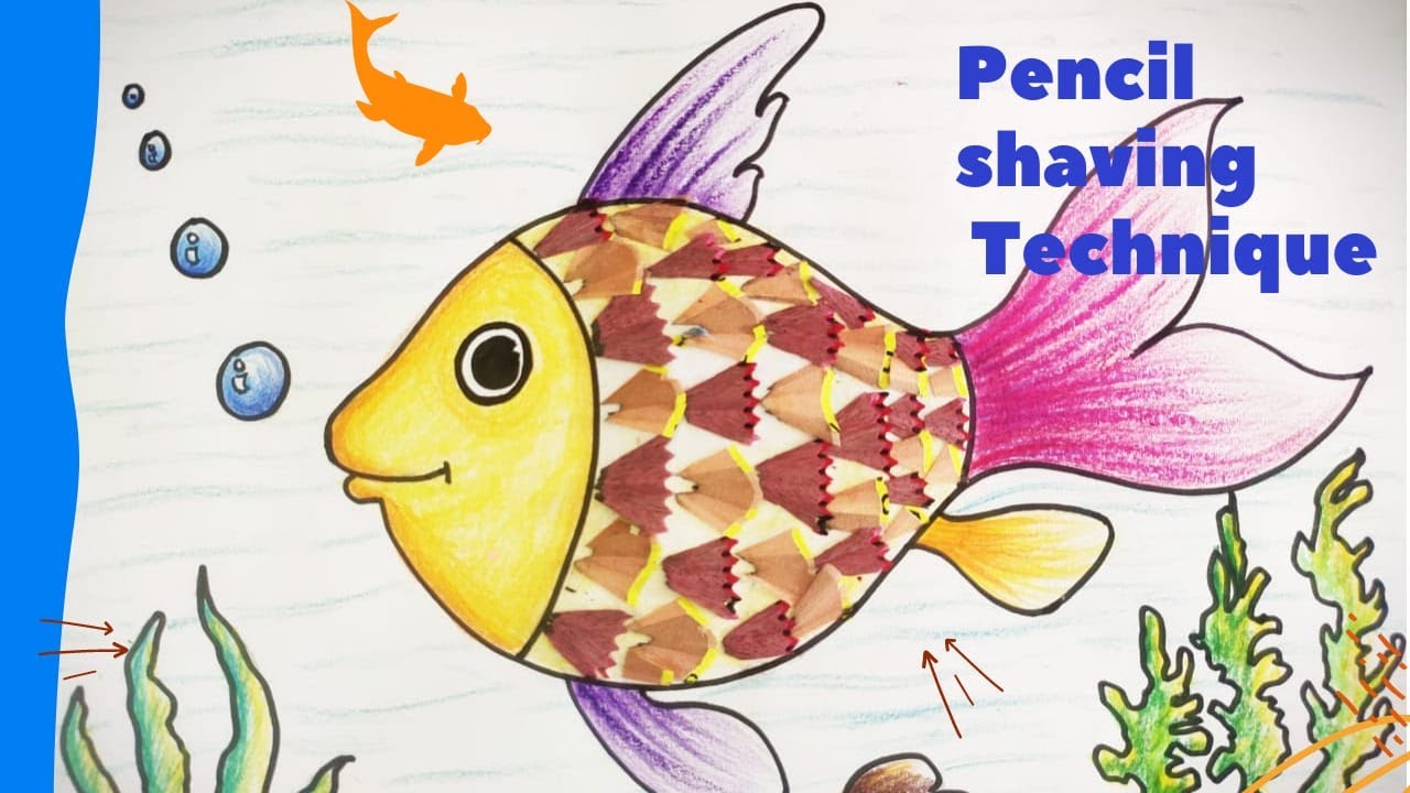 Pencil Shaving Fish || Pencil Shaving Craft || Pencil Shaving Craft ...