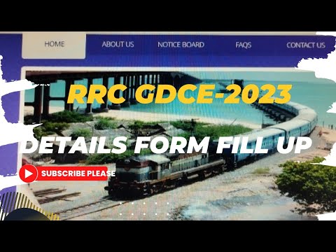 RRC GDCE-2023 2nd Part Details form fill up step by step - YouTube