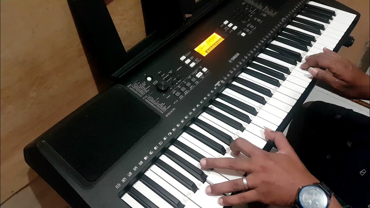 cara belajar keyboard yamaha psr e series pemula - YouTube