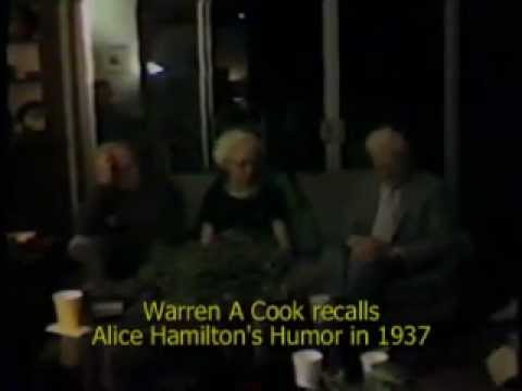 Alice Hamilton humor 1981 UNC oral history by Warren A Cook - YouTube