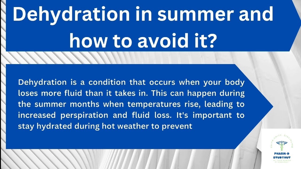Beat the Heat: Dehydration in Summer and How to Stay Hydrated ...