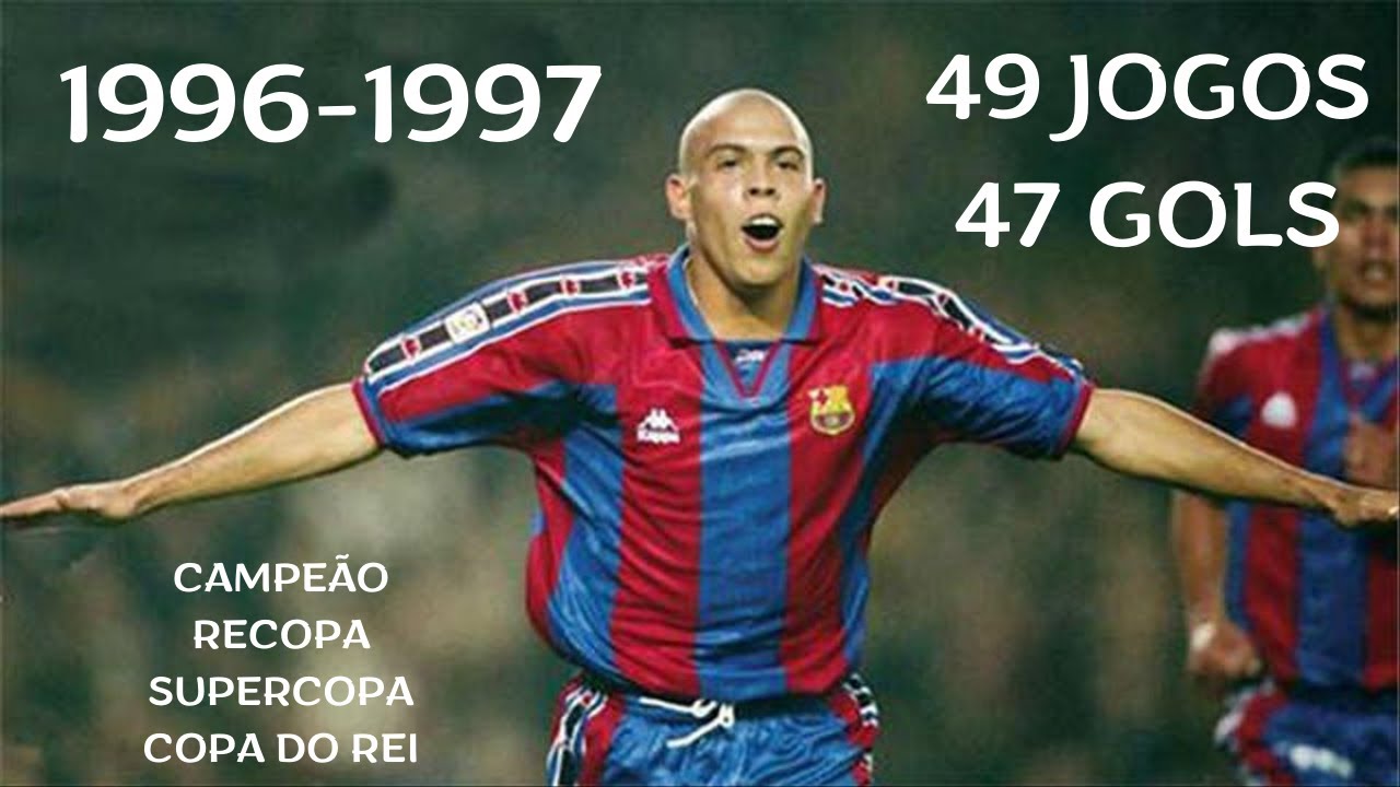 RONALDO TODOS OS GOLS E DRIBLES PELO BARCELONA 1996/1997 - YouTube