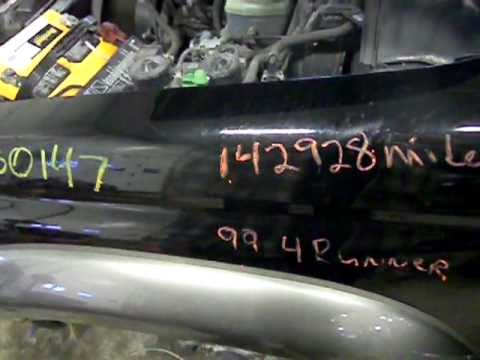 11B0147, 1999, 4 RUNNER, 3.4,A.T.,4WD,4W-ABS,BLACK,143928 MILES ...