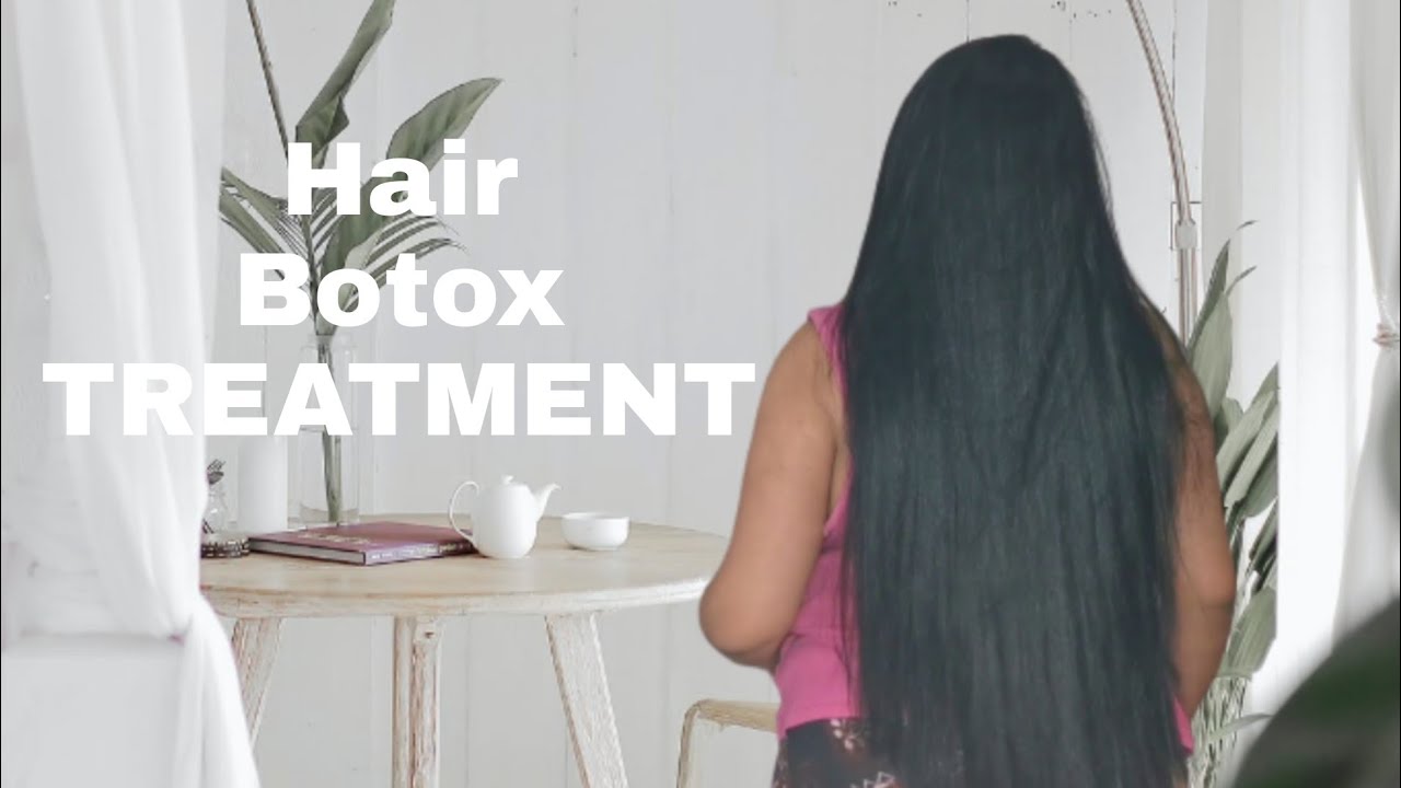 Did my own Hair Botox Treatment at Home on my Hip Length Hair - YouTube