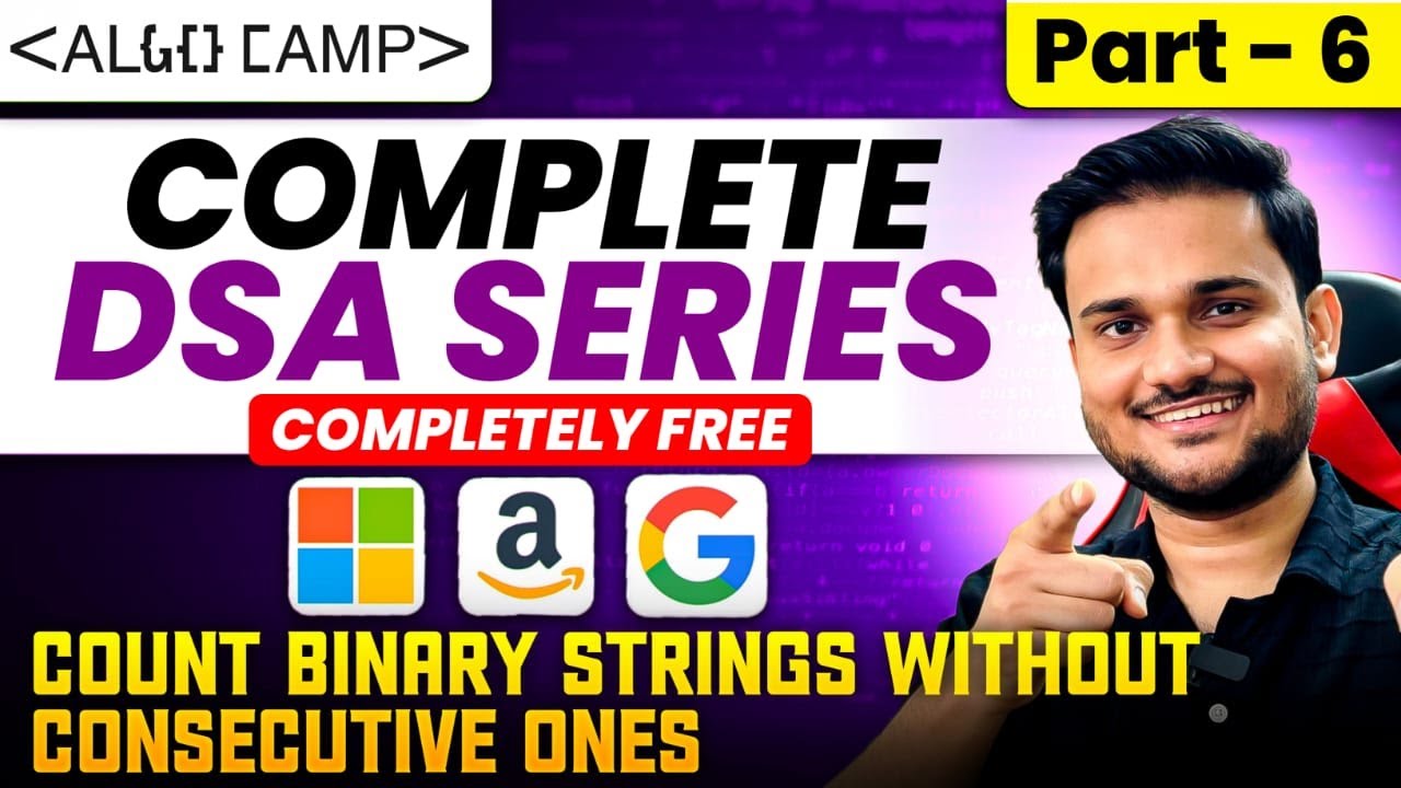 Count binary strings without consecutive ones | Recursion Series Part 6 - YouTube