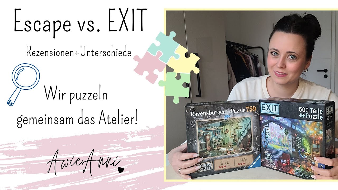 Puzzle VLOG | Escape vs. Exit | Rezension Kosmos und Ravensburger - YouTube