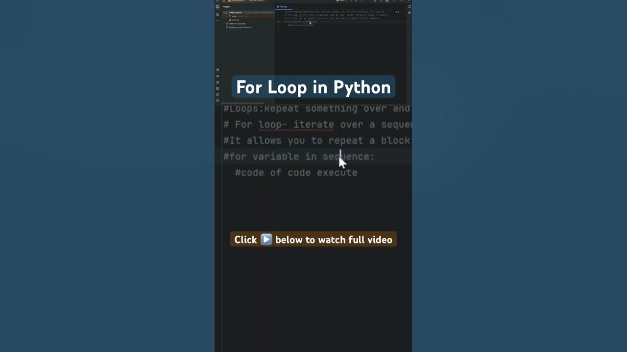 Telugutechcoder For Loop In Python Pythontelugu Youtube 9077