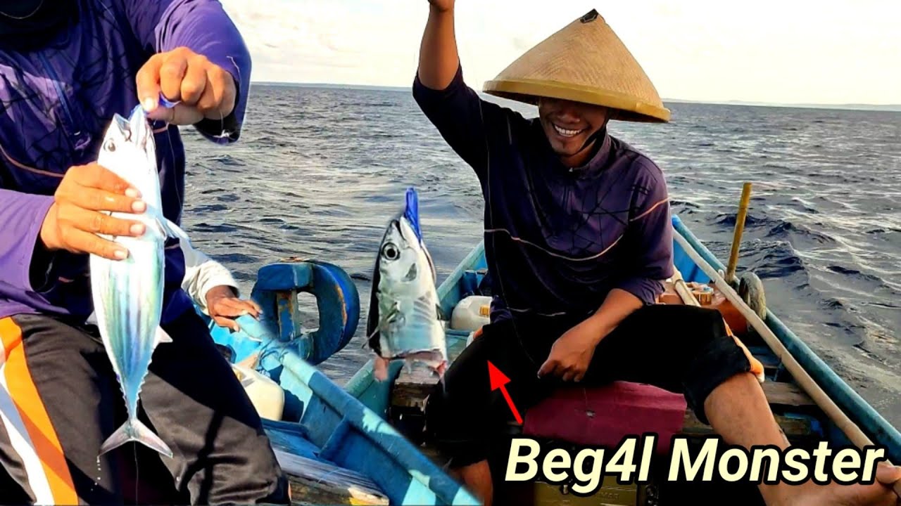 Tehnik Tonda ikannya tinggal sepotong di beg4l Monster 😱 traditional ...