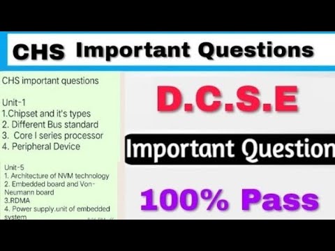 CHS Important Questions for CSE | CSE | CHSN #chsn #cse #diploma # ...