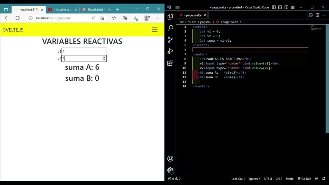 SVELTE VIDEO 5 - VARIABLE REACTIVA - YouTube