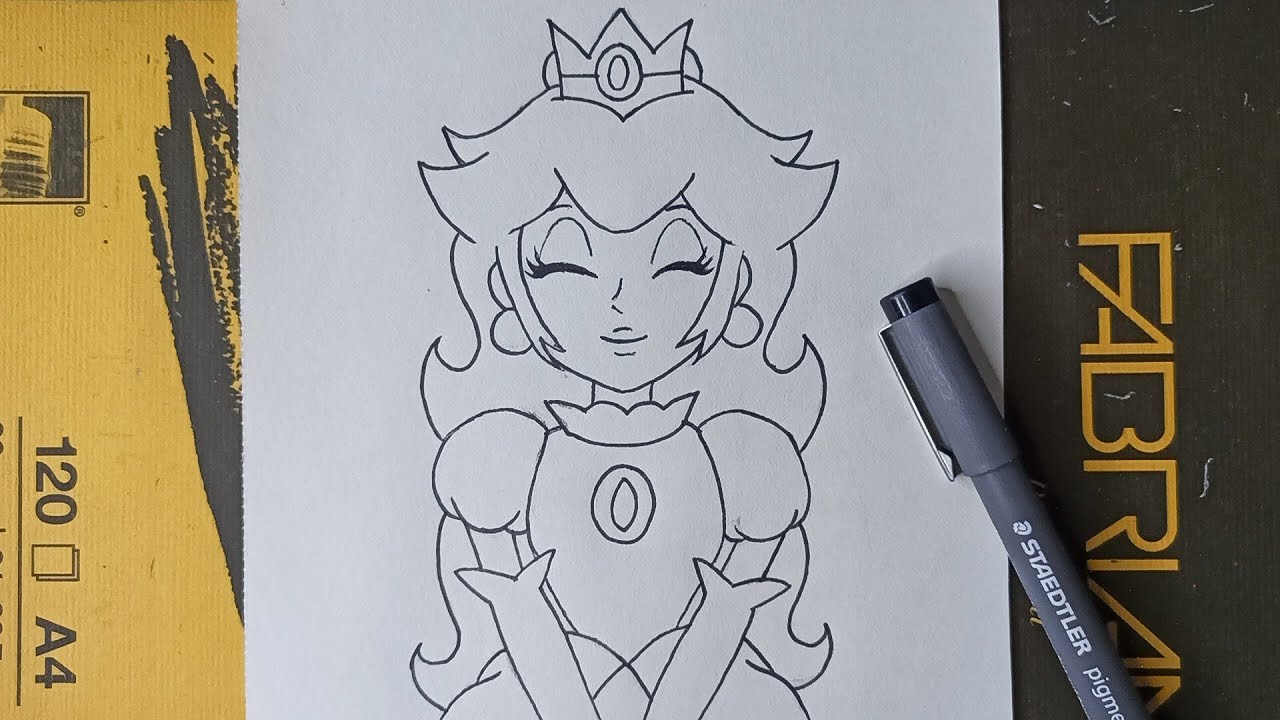 How To Draw Princess Peach | The Super Mario Bros Movie - YouTube