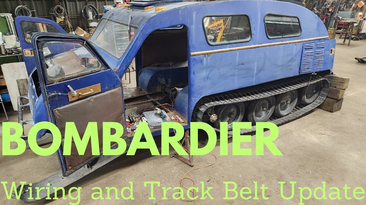 WIRING IMPROVEMENT AND TRACK BELT REPLACEMENT | BOMBARDIER - YouTube