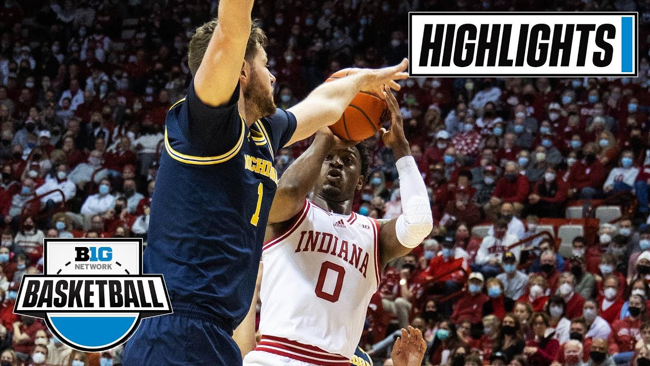 Michigan at Indiana | Big Ten Men's Basketball | Highlights | Jan. 23 ...