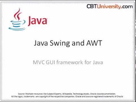 Java Swing And Awt - Mvc Gui Framework For Java - Youtube