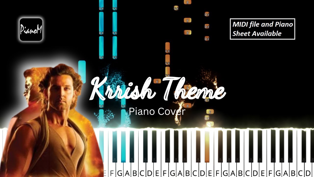 Krrish Theme | Piano Cover | MIDI and Piano Sheet - YouTube
