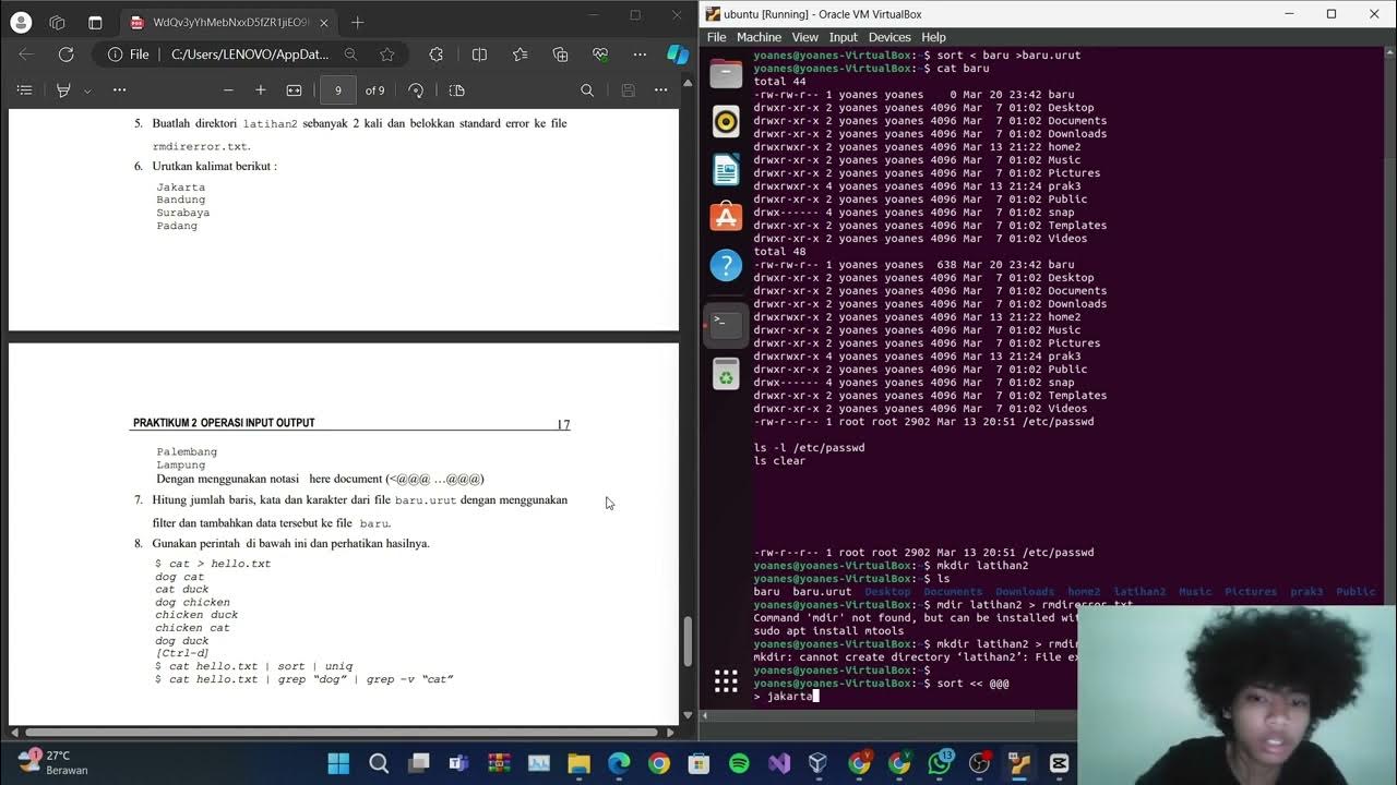 latihan input output - YouTube