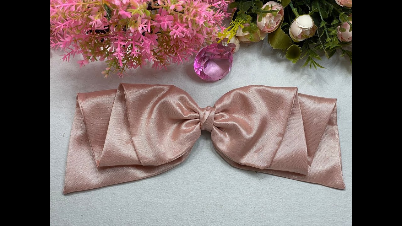 lazo de tela trapecio VIDEO no.1050 creaciones rosa isela - YouTube