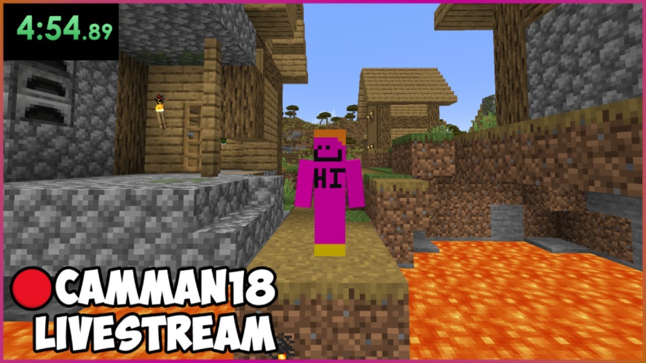Speedrunning RANDOM Minecraft Items + Hitting 300k on Twitch camman18 ...