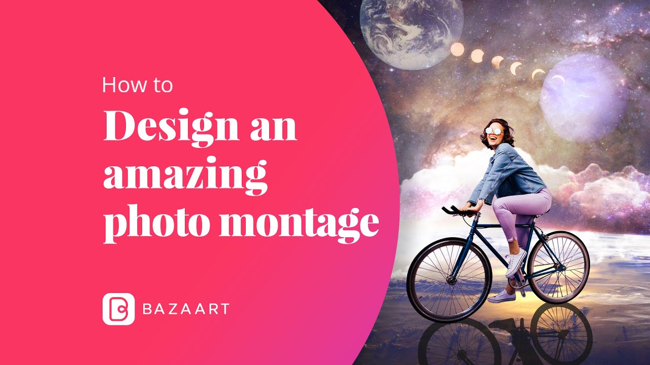 How to design an amazing photo montage in a few steps 🤯 | Bazaart - YouTube