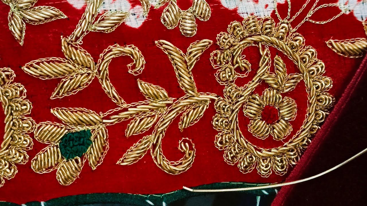 aari work blouse designs l aari hand work design #aariwork #aari - YouTube