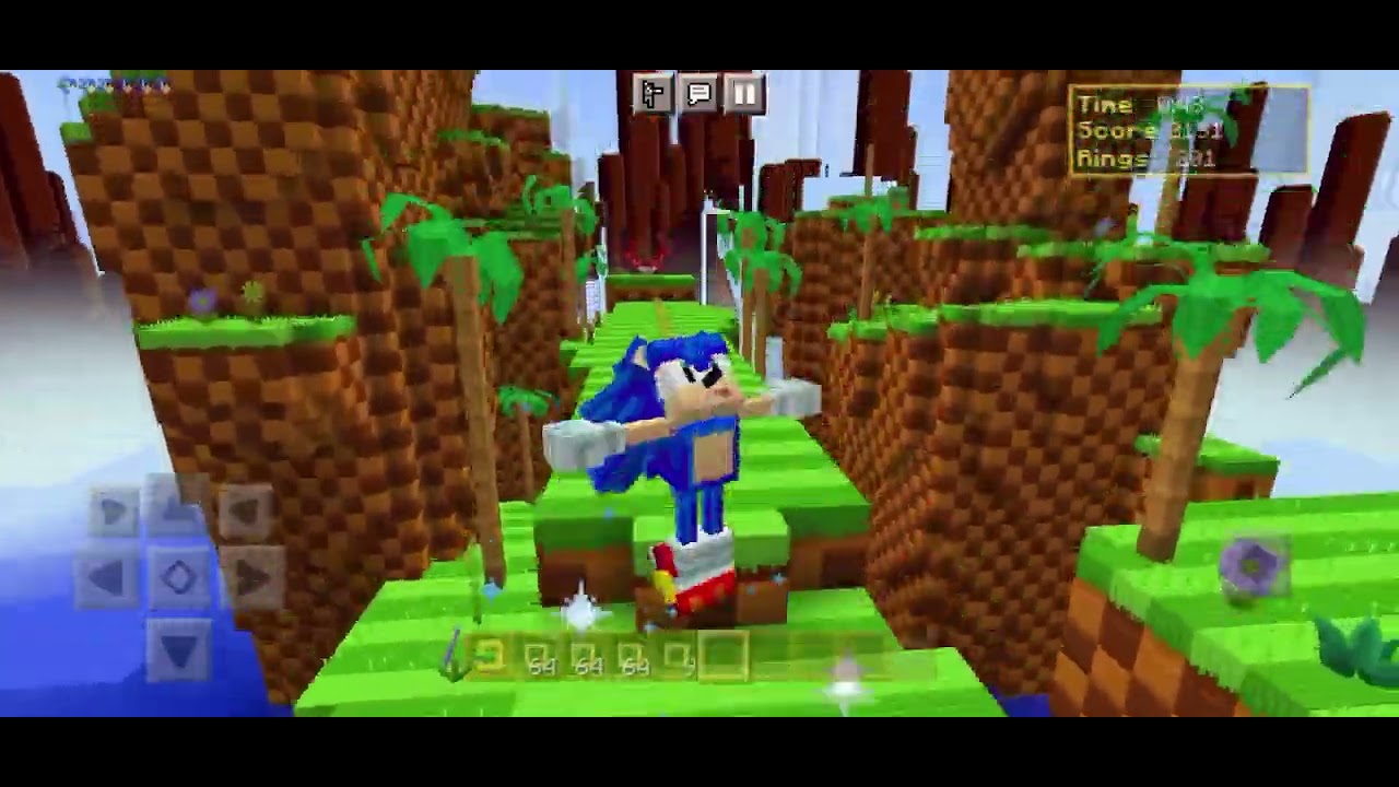 Me playing sonic on Minecraft part 1 - YouTube