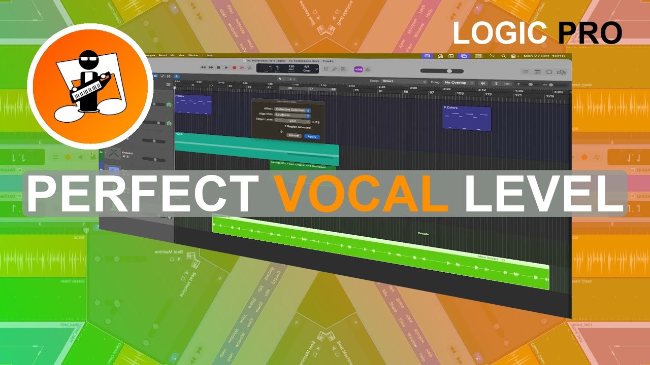 How to set the perfect vocal volume level in Logic Pro - YouTube