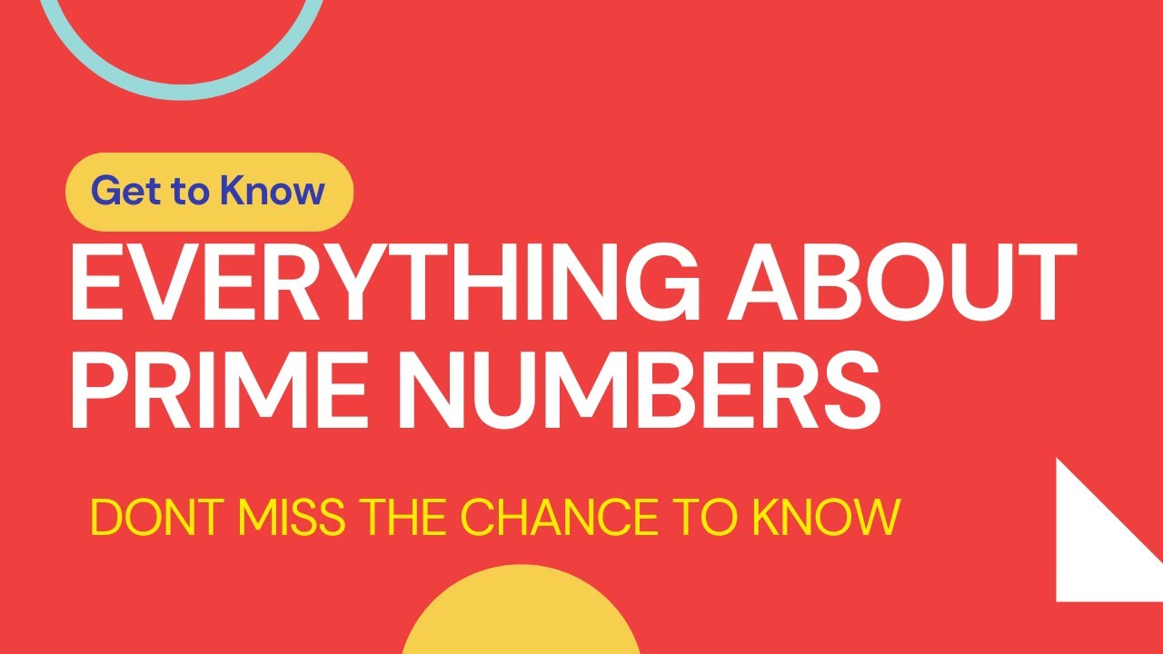 Prime Numbers Explained | #learnmath #primenumbers #education - YouTube