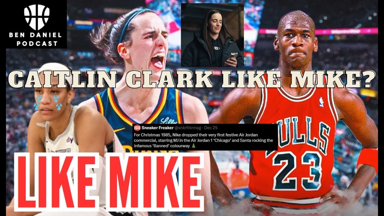 Caitlin Clark NIKE COMMERCIAL FOLLOWS MICHAEL JORDAN 40 YEARS LATER As ...