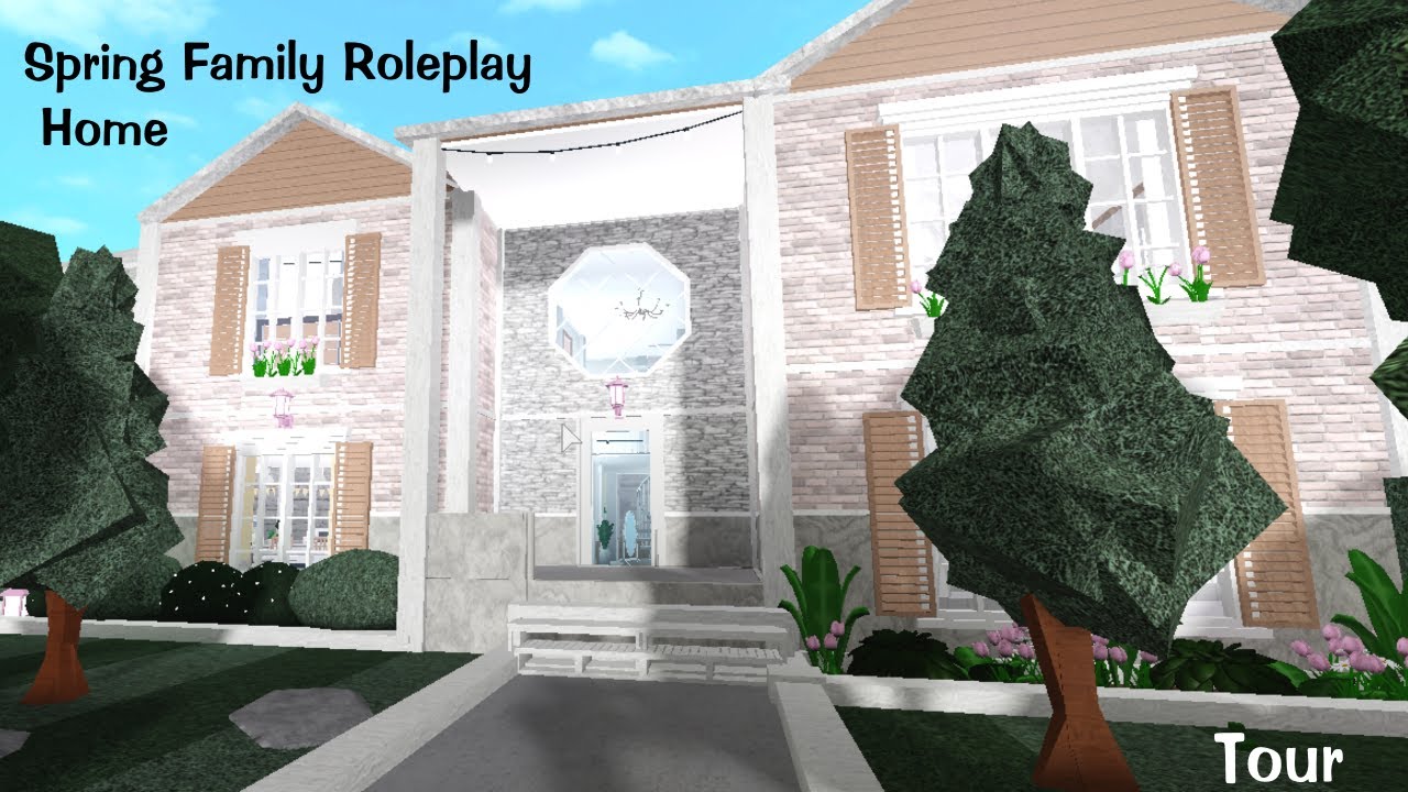 Spring Family Roleplay Home Tour | Bloxburg House Tour | Riivv3r - YouTube