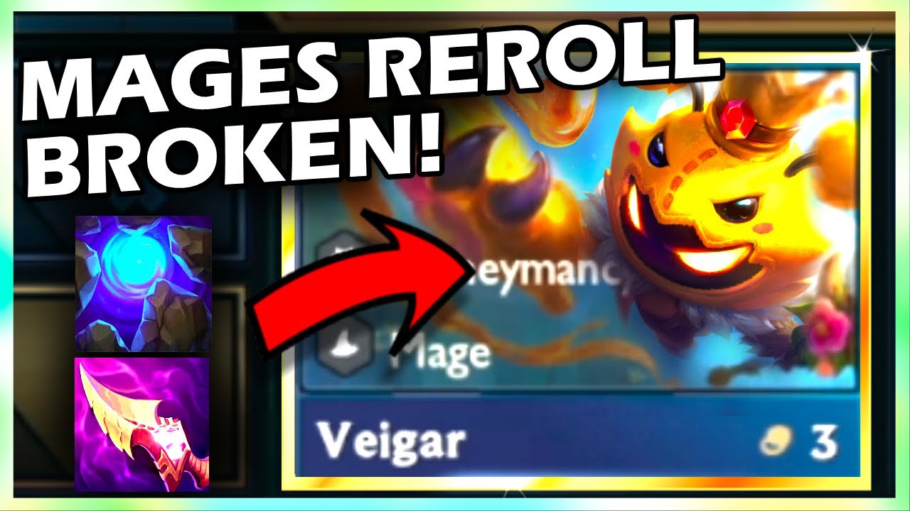 VEIGAR IS BROKEN - Easy WIN Playing Arcana Mages Reroll | TFT SET 12 ...