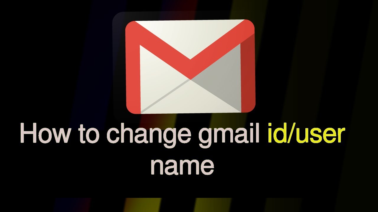 How to change gmail id name | Change your google account name - YouTube