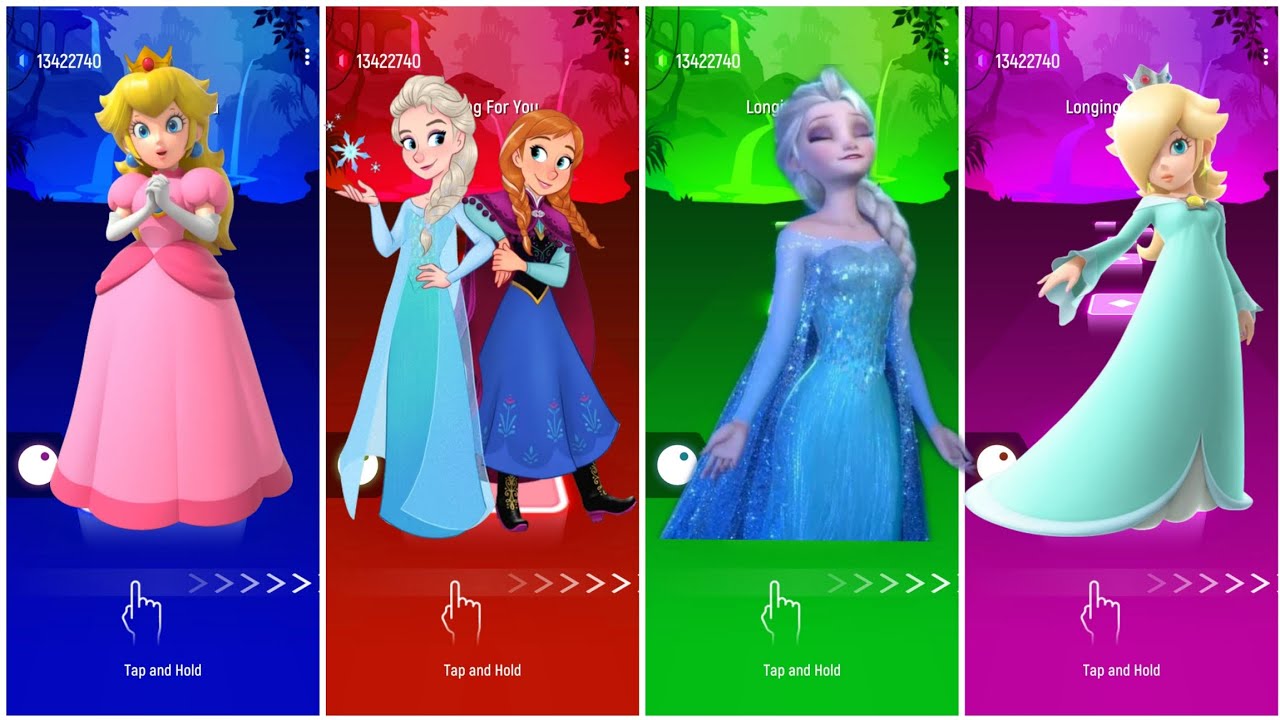 Princess peach 🆚 Frozen Elsa 🆚 Princess Frozen 🆚 Rosalina - who will ...