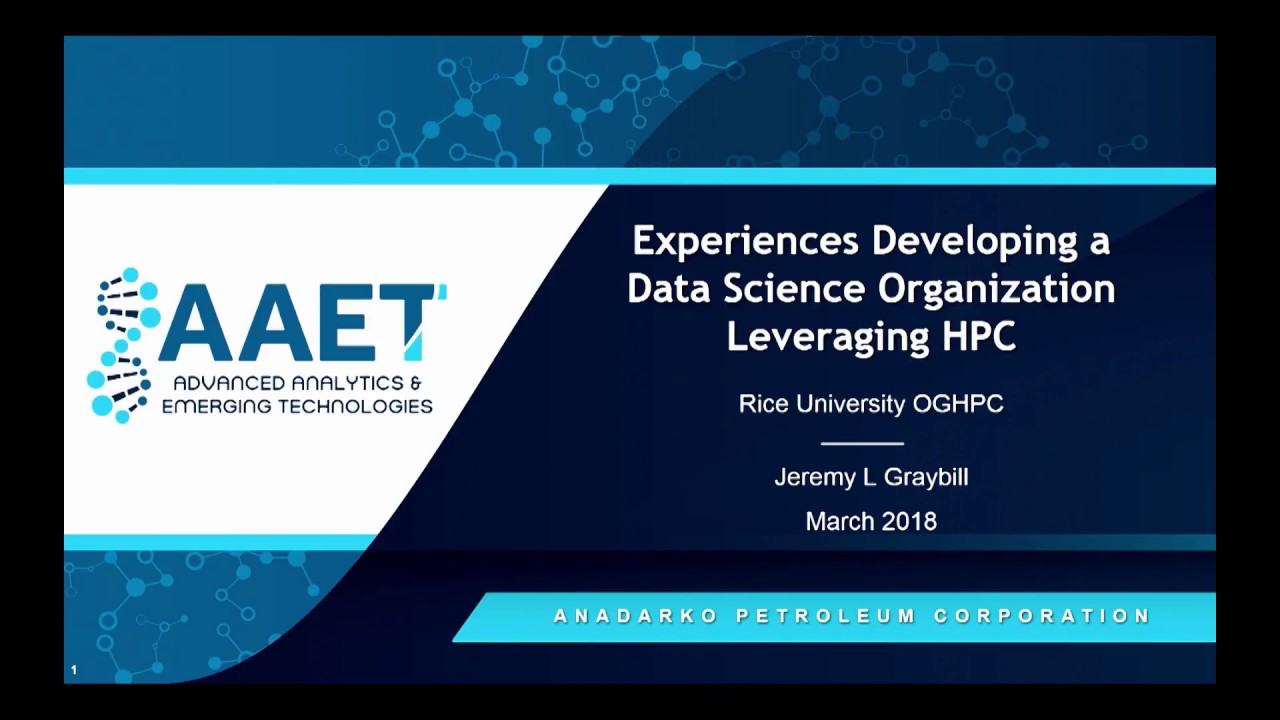 High Performance Computing Conference - Jeremy Graybill - YouTube