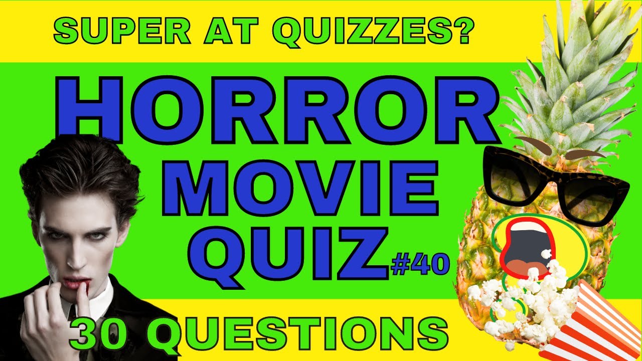 Horror Movie Quiz #40: Trivia Fun: Multiple Choice: Pub Quiz Challenge ...