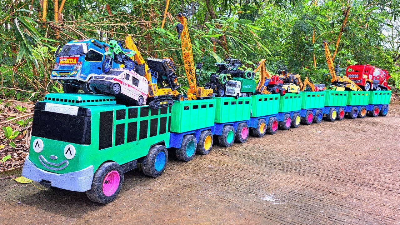 Mobil Truk Tronton Panjang Tayo Penuh Mobil Mobilan, Truk Oleng, Beko ...