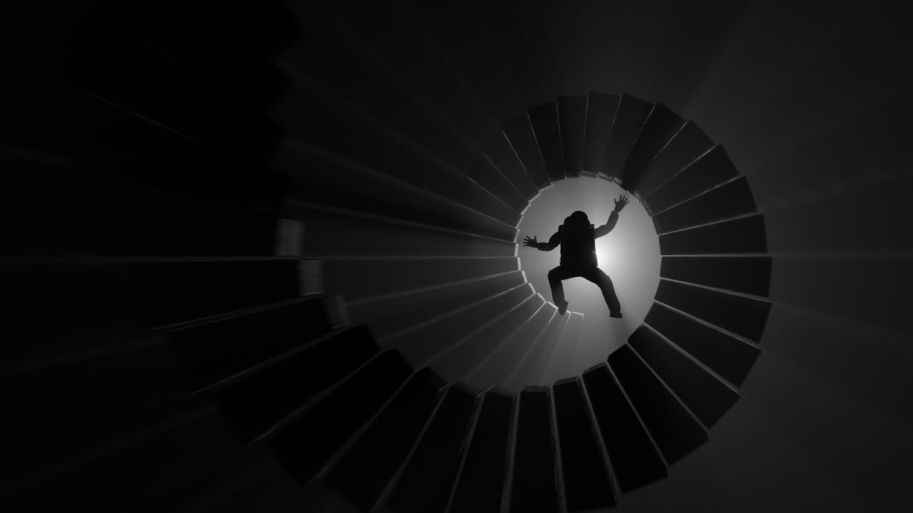 1 Hour 4K Sci-Fi Astronaut Falling Motion Graphics Background ...