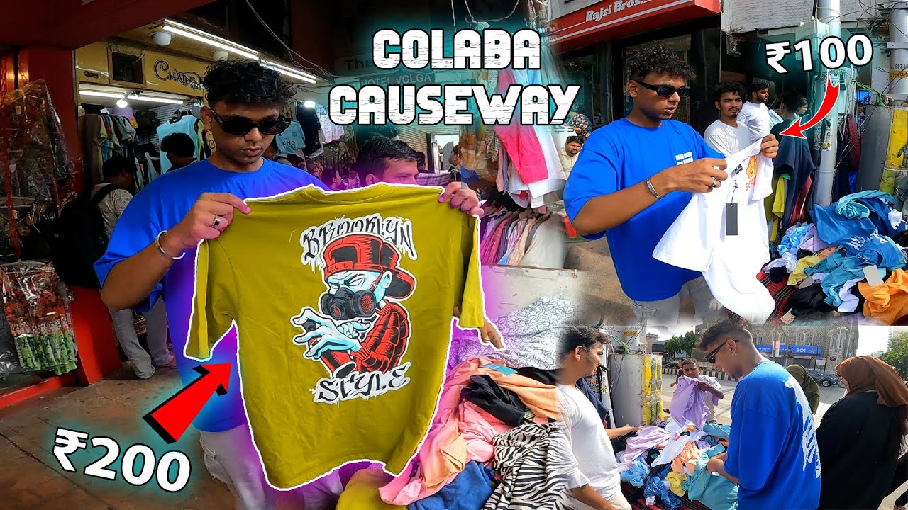Colaba causeway market | mumbai fashion street | colaba causeway - YouTube