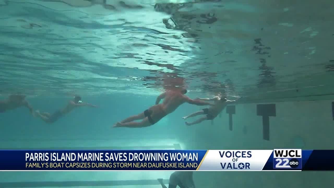 Taking action in the face of a storm; Parris Island Marine saves ...