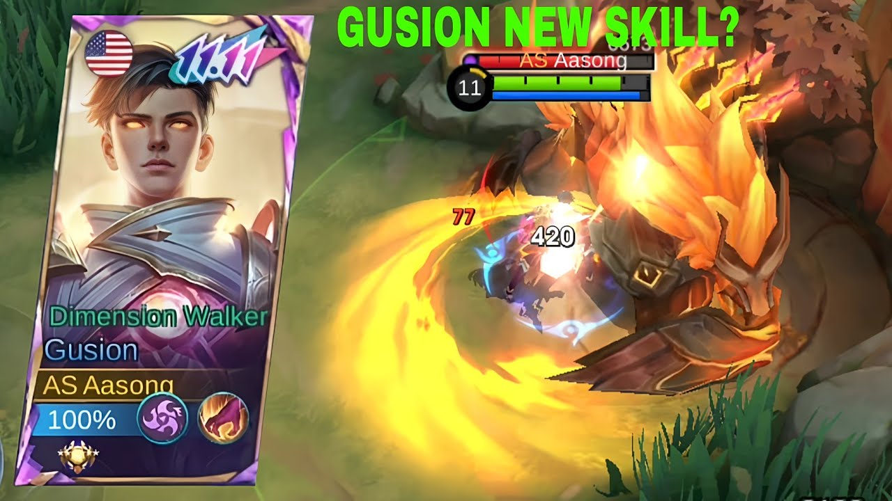 GUSION NEW SKILL? GUSION GAMEPLAY @Gusongyt - YouTube