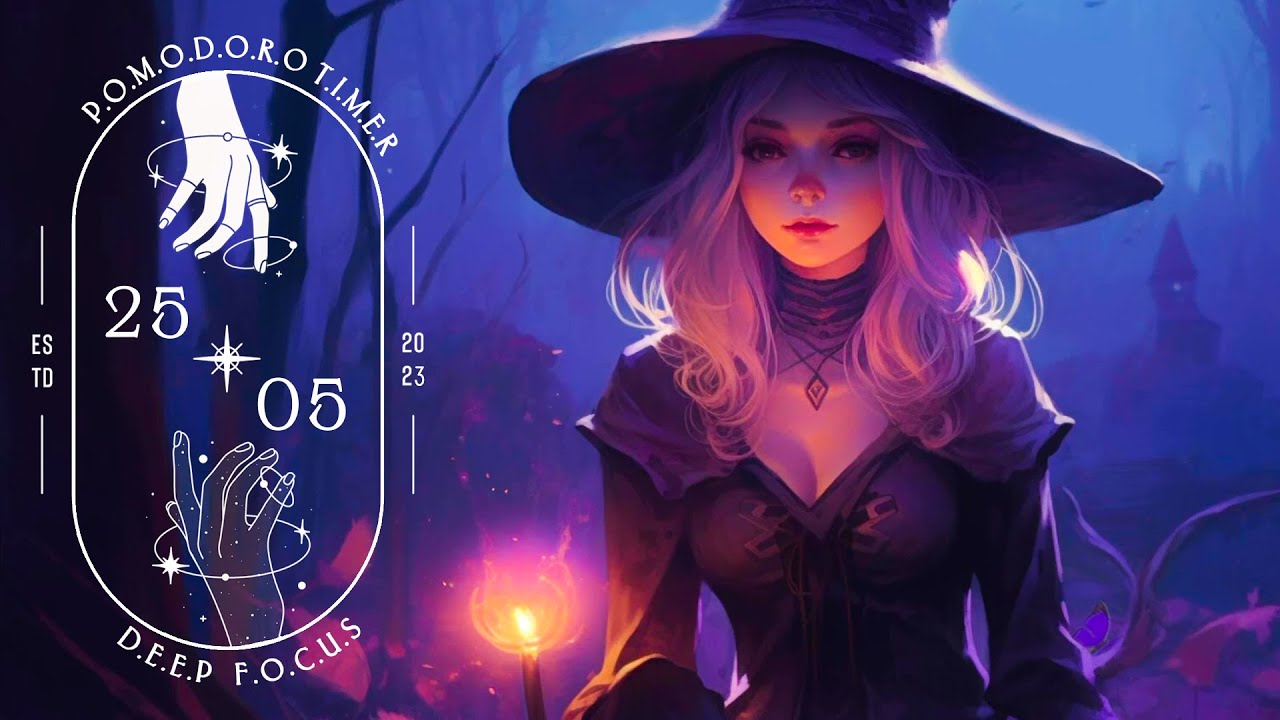 Pomodoro 25/5 - Enchanted Forest Ambience | Deep Focus Pomodoro Timer ...