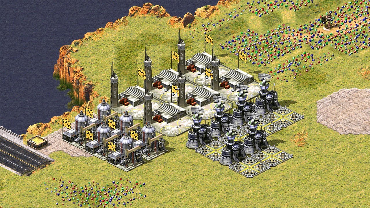 Red alert 2 | Extra hard | 7 vs 1 | Twin river's Map | Great britain ...