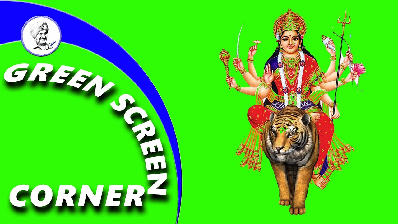 DURGA PUJA ASHTAMI NAVRATRI Green Screen Corner Video Template ...